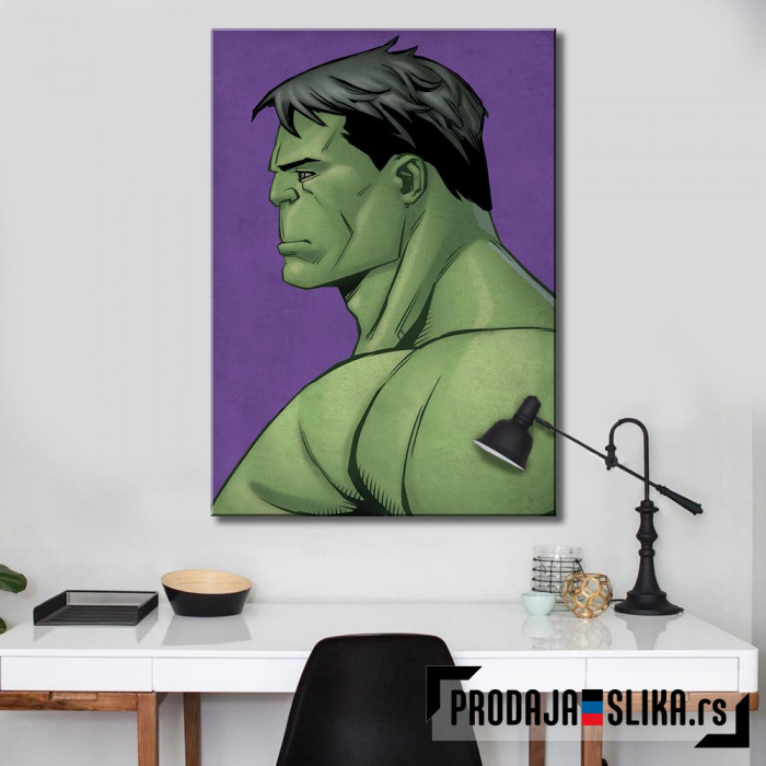 Hulk - profil - slika na platnu